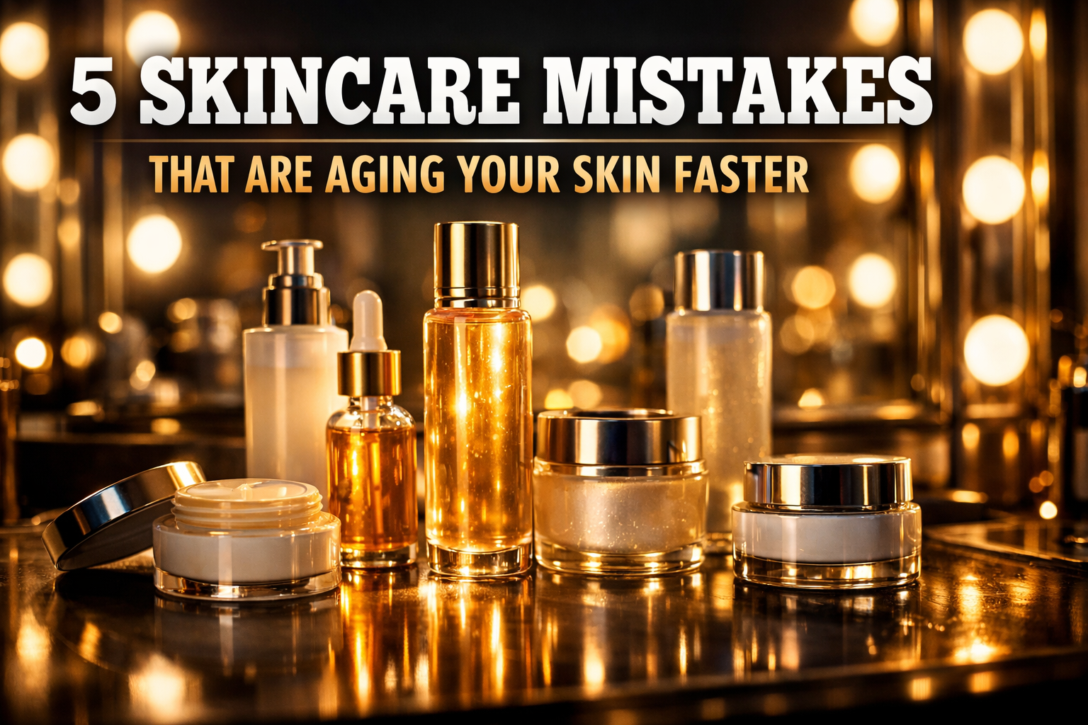 5 Skincare Mistakes That Are Aging Your Skin Faster – 4 SIMPLE STEPS TO ...